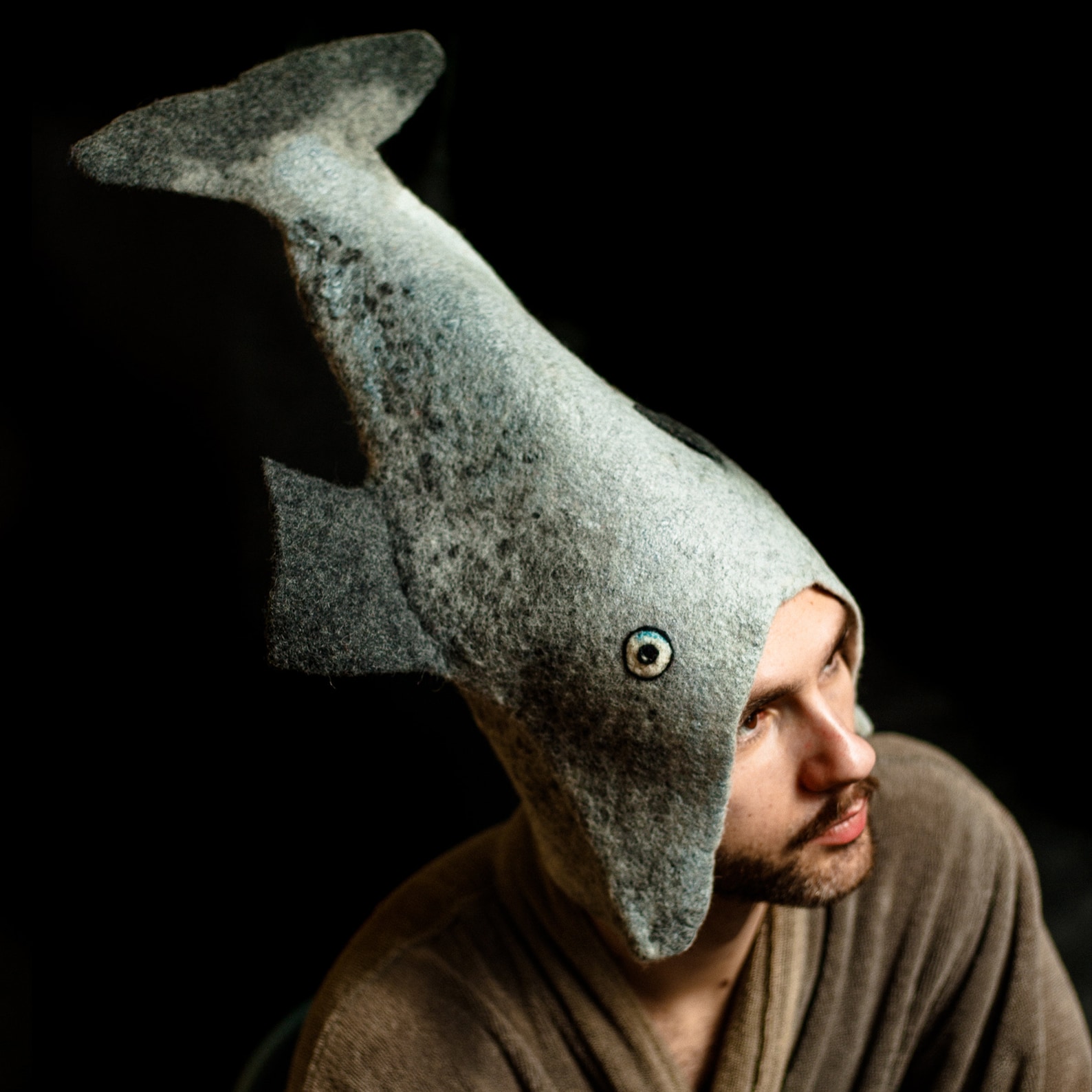 Felted Wool Handcrafted Sauna Hat Hat Salmon Hat Fish - Etsy