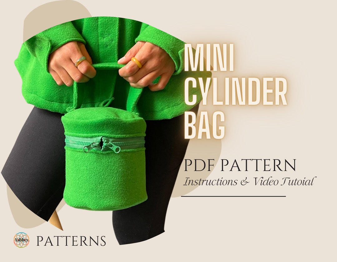 Mini Cylinder Bag Sewing Pattern PDF // 1 Size // Bag - Etsy