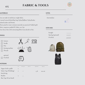 Backpack Digital Sewing Pattern PDF // 4 Sizes // - Etsy