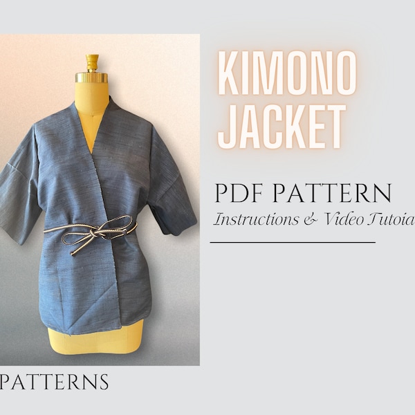 Kimono Jacket Pattern - Etsy