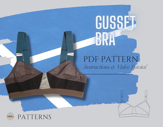 Gusset Bra Digital Sewing Pattern PDF // XS XXL // - Etsy