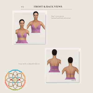 Hailey Triangle Bra / Bralette Digital Sewing Pattern PDF //S - XXL ...