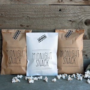Wedding Favor Bags - Midnight Snack Bags, Rehearsal Dinner, Engagement ...