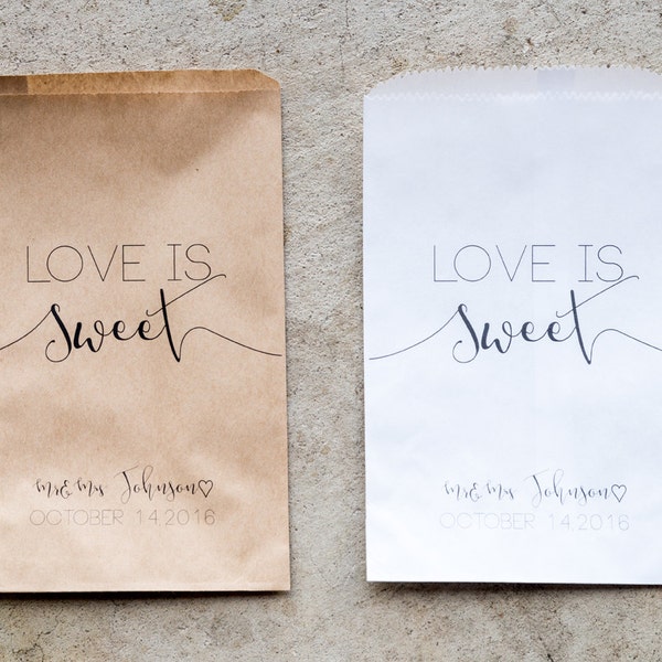 Love is Sweet Bags - Etsy