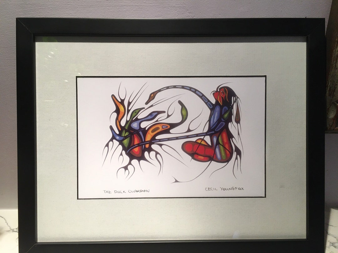 The Duck Guardian by Cecil Youngfox Canadian. Native Artist - Etsy