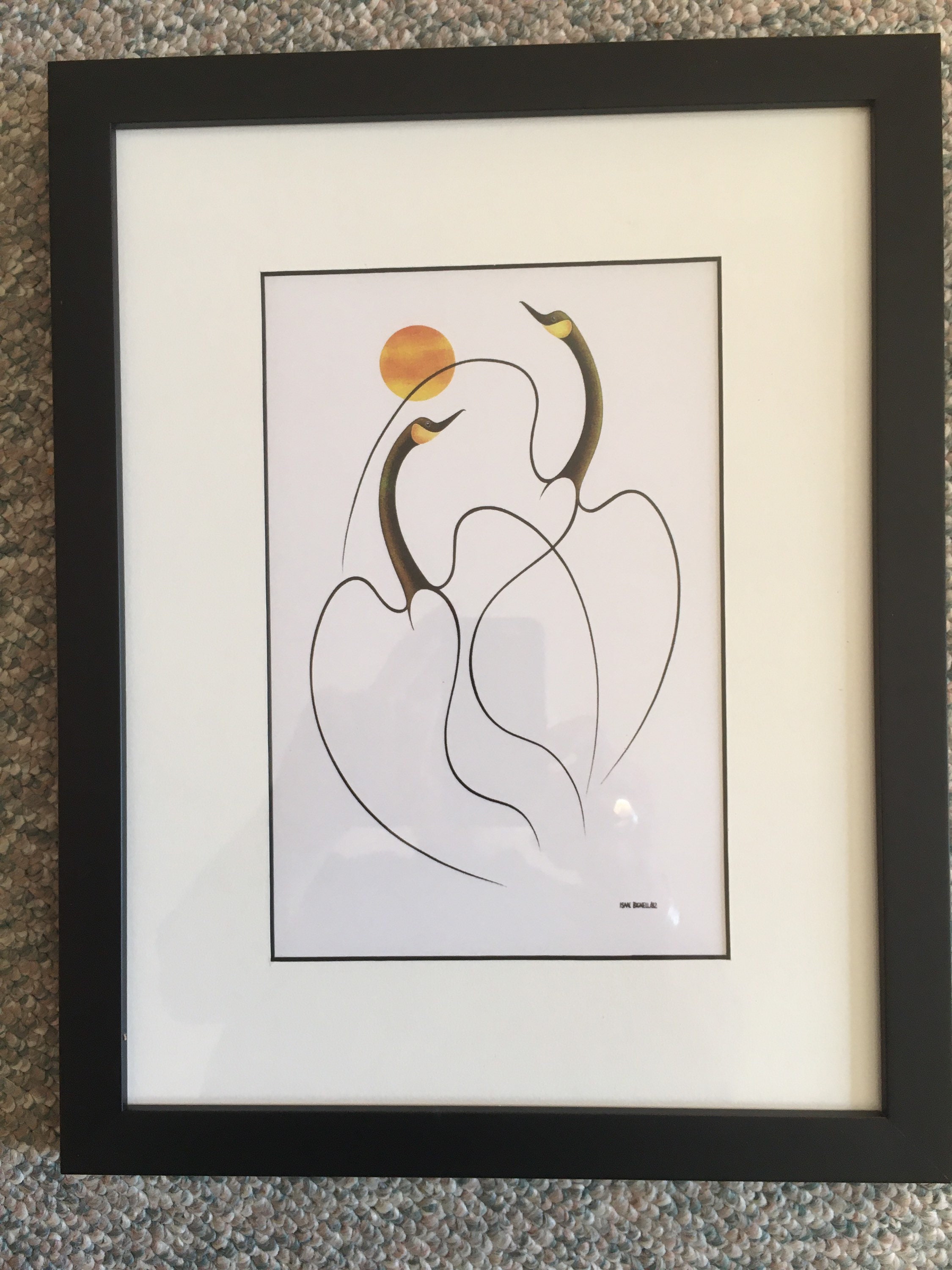 INDIGENOUS Creeartist Isaac Bignell • Sun Flight • Framed Art Card ...