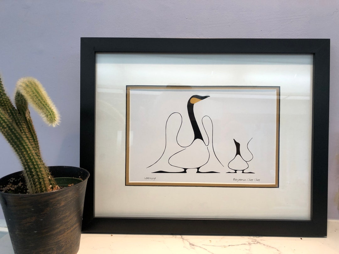 Learning - Benjamin Chee Chee - Native Art- Made in Canada - Art Card ...