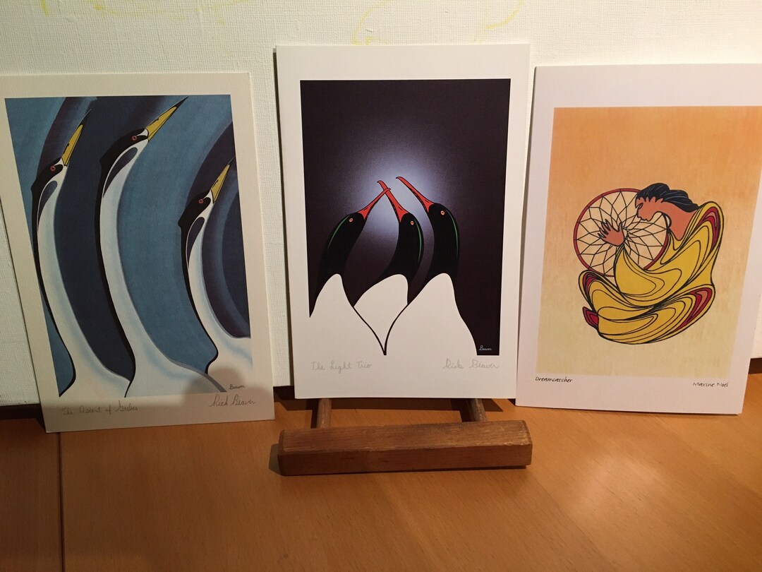 Three Art Cards the Titles the Ascent of Grebes //the Light Trio//by ...