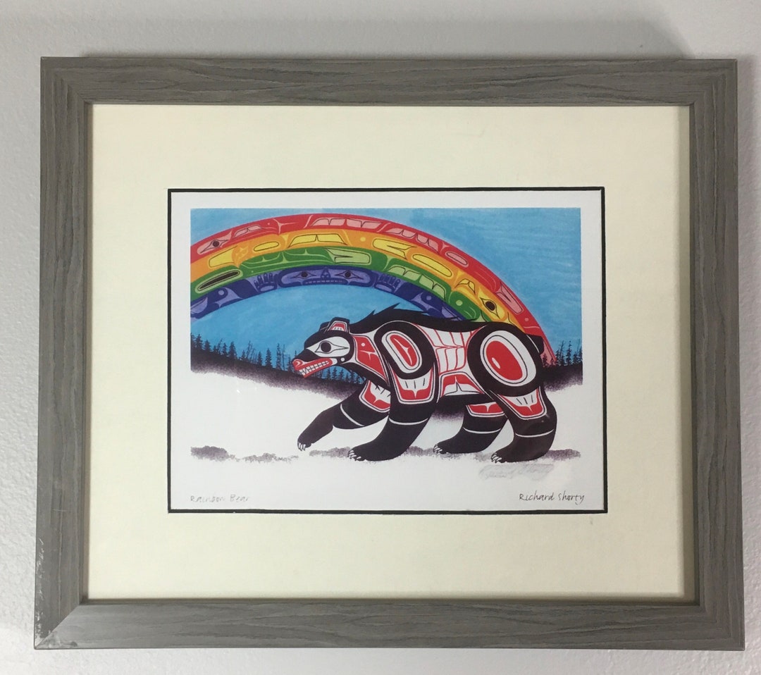 Rainbow Bear by Richard Shorty - Etsy