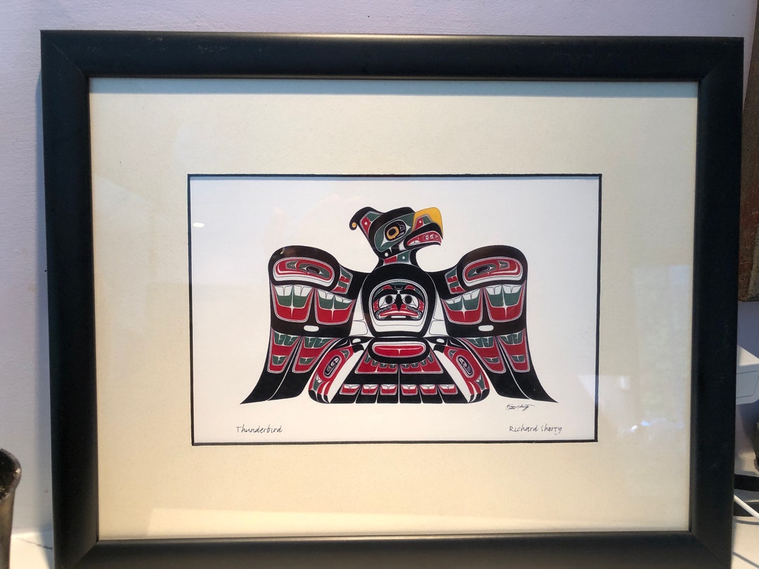 Thunderbird,richard Shorty - Canadian Native Art, Handmade Framed Art ...