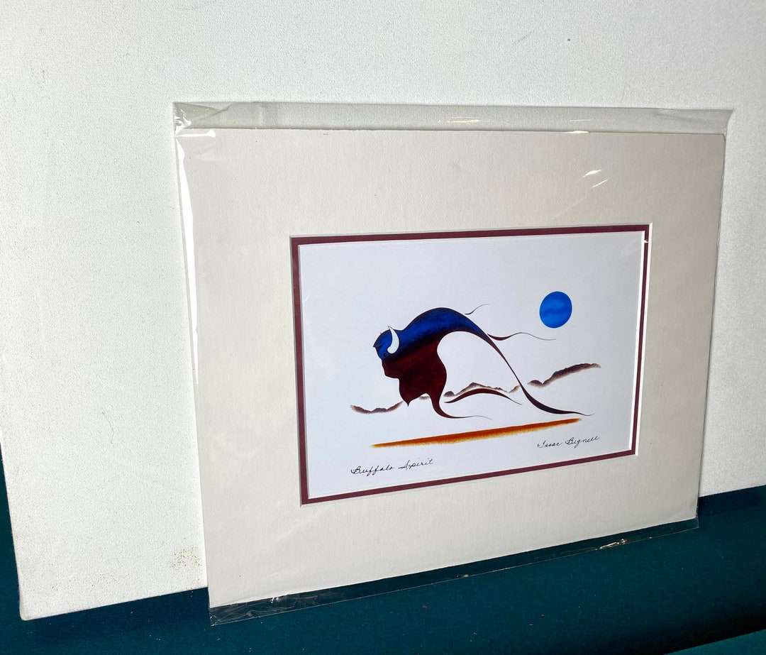 Isaac Bignell “buffalo Spirit” - Matted DIGIT PRINT - Etsy UK