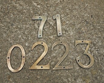 Brass House Numbers | Etsy