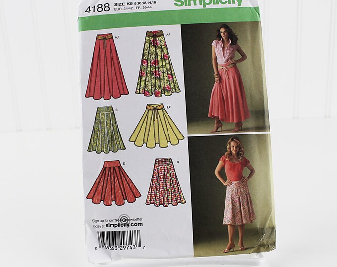 Simplicity Gored Skirt Pattern Uncut Sewing Pattern - Etsy