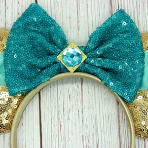 Large Princess Jasmine Mouse Ears on Headband || Disney's Aladdin || 4 ...