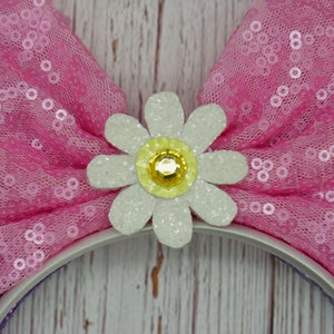 Large Daisy Duck Lavender Mouse Ears With Sequin Bow on Headband ...