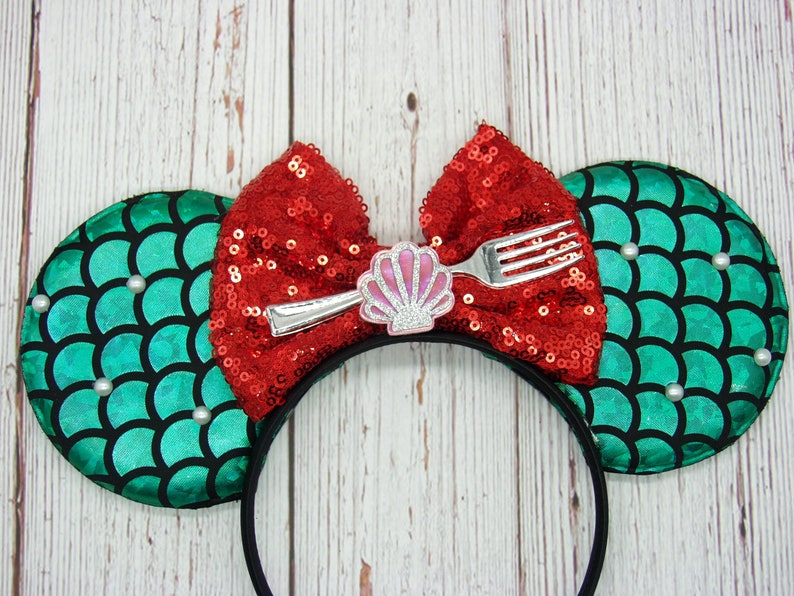 Large Little Mermaid Inspired Ears Disney's Ariel Mouse - Etsy