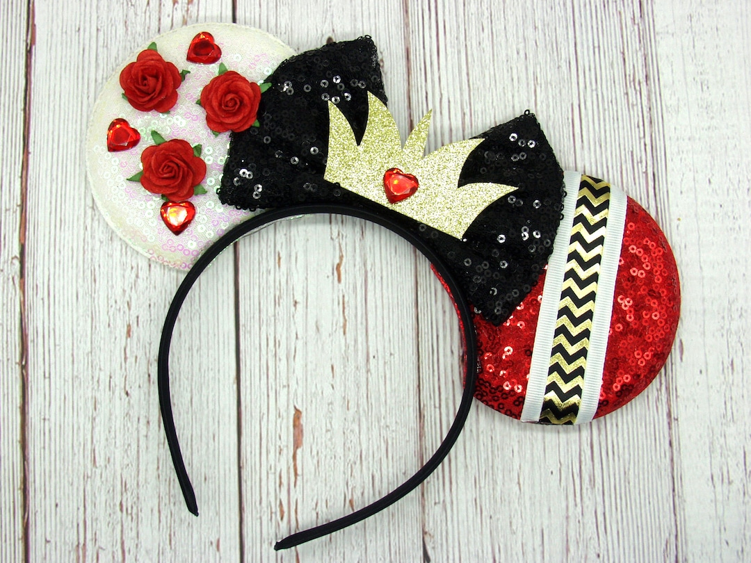 Large Queen of Hearts Ear || Alice in Wonderland || Disney Villain ...