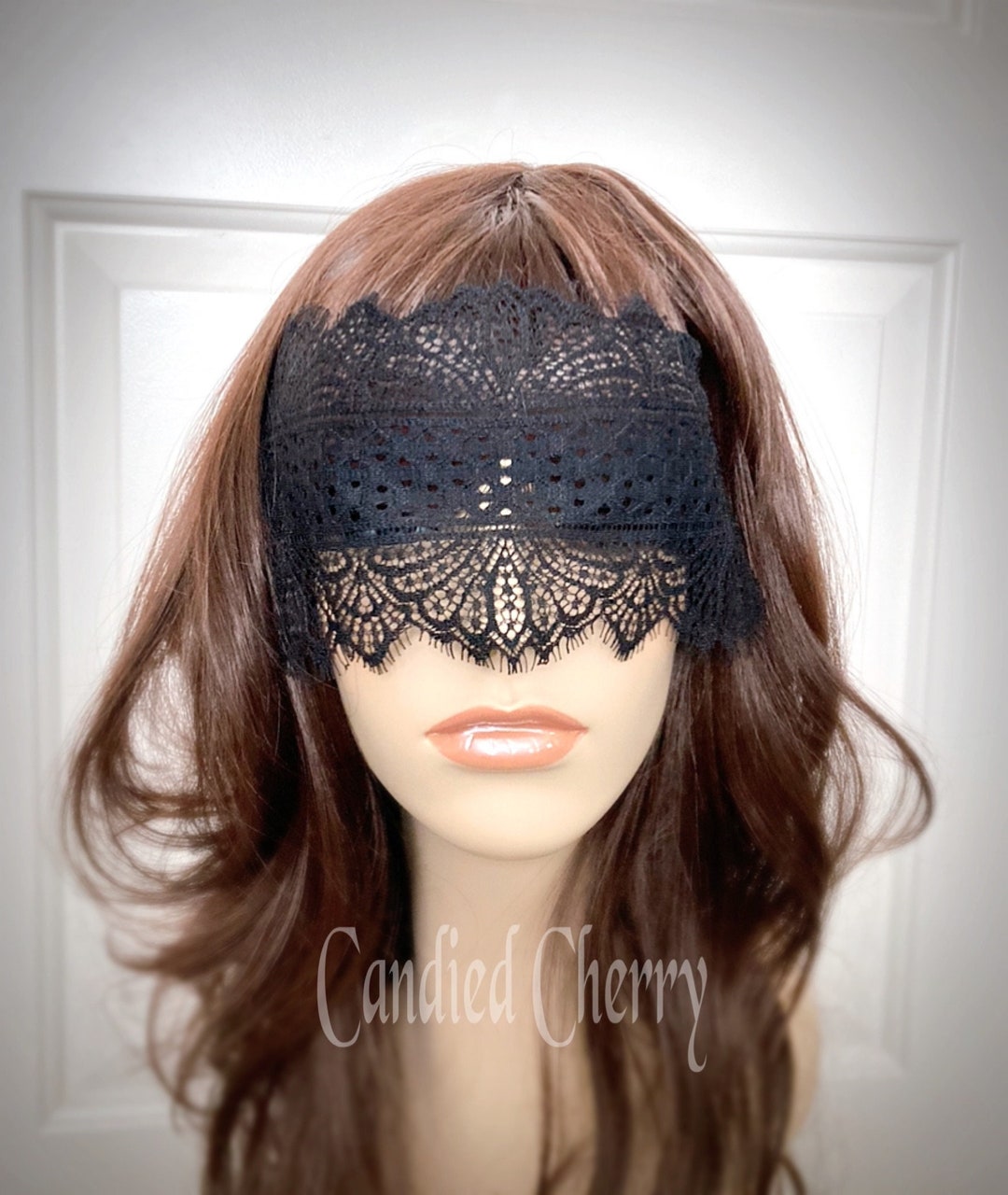 Black Lace Eye Mask Veil-mysterious Masquerade Party Victorian ...