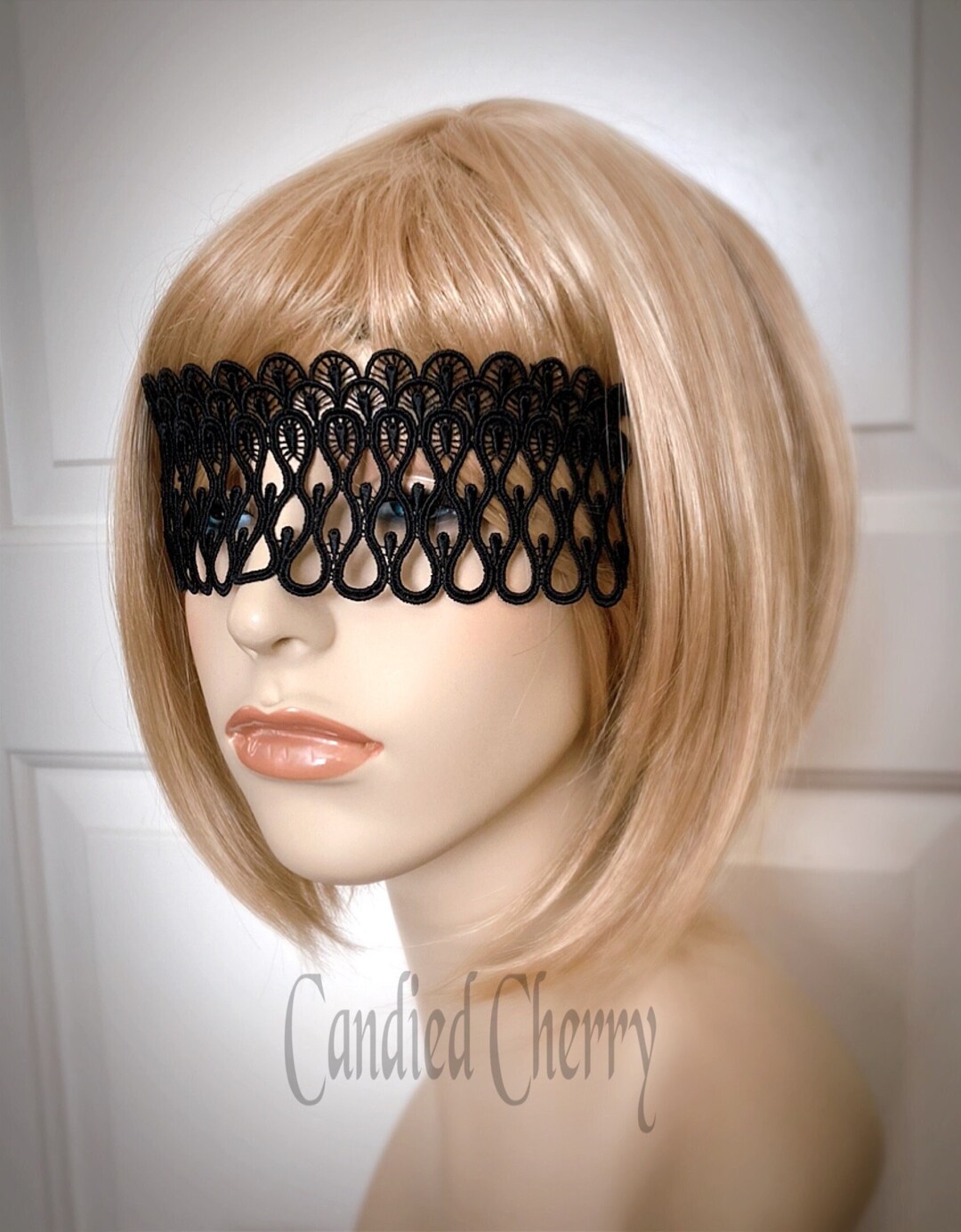 Black Art Deco Peacock Venice Lace Mask Veil-mysterious Masquerade ...