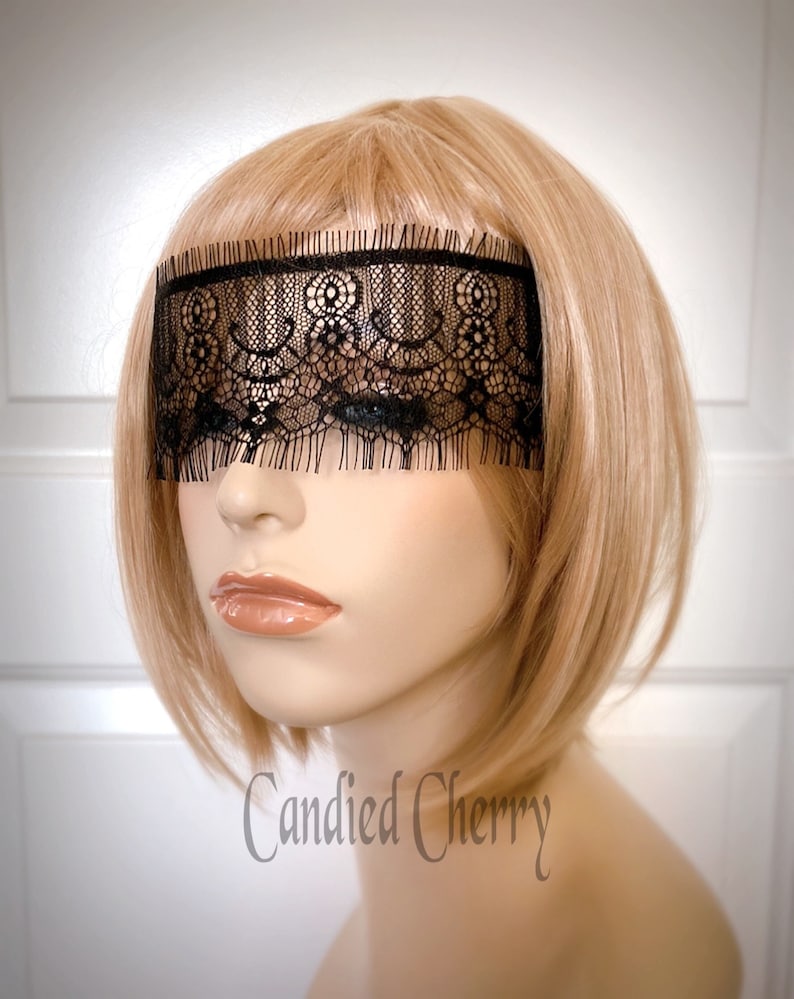 Black Lace Mask Veil-mysterious Masquerade Party Fetes - Etsy