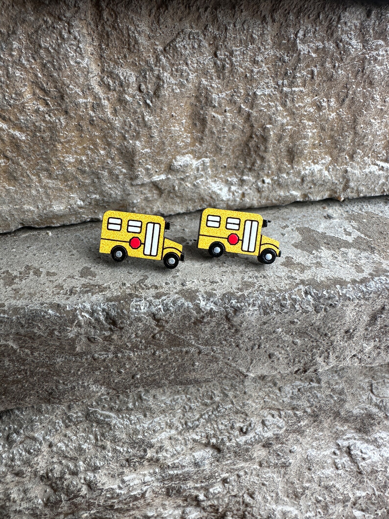 School Bus Earrings, Teacher Earrings, Back to School Gift, Bus Driver ...