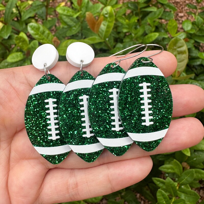 Football Earrings - Etsy