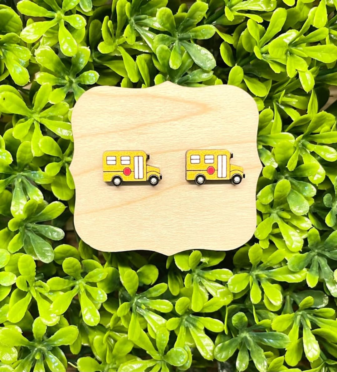 School Bus Earrings Teacher Earrings Back to School Gift - Etsy