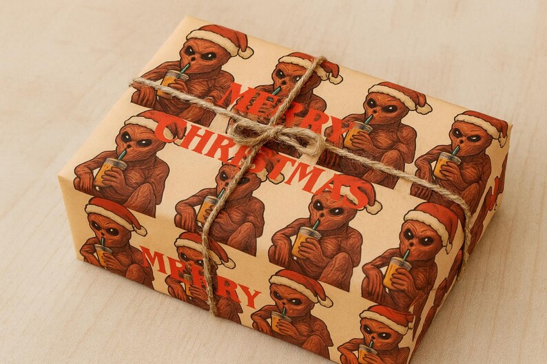 Stranger Things Christmas Wrapping Paper, Vecna Santa (PDF Download) - Etsy