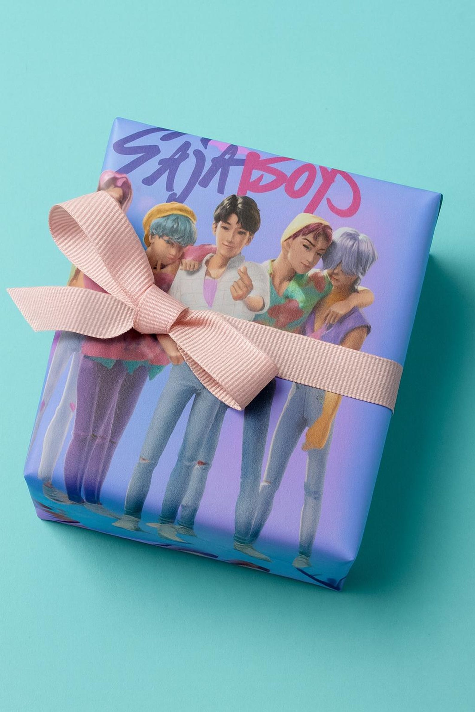 Kpop Demon Hunters Saja Boys Jinu Holiday Wrapping Paper Printable ...