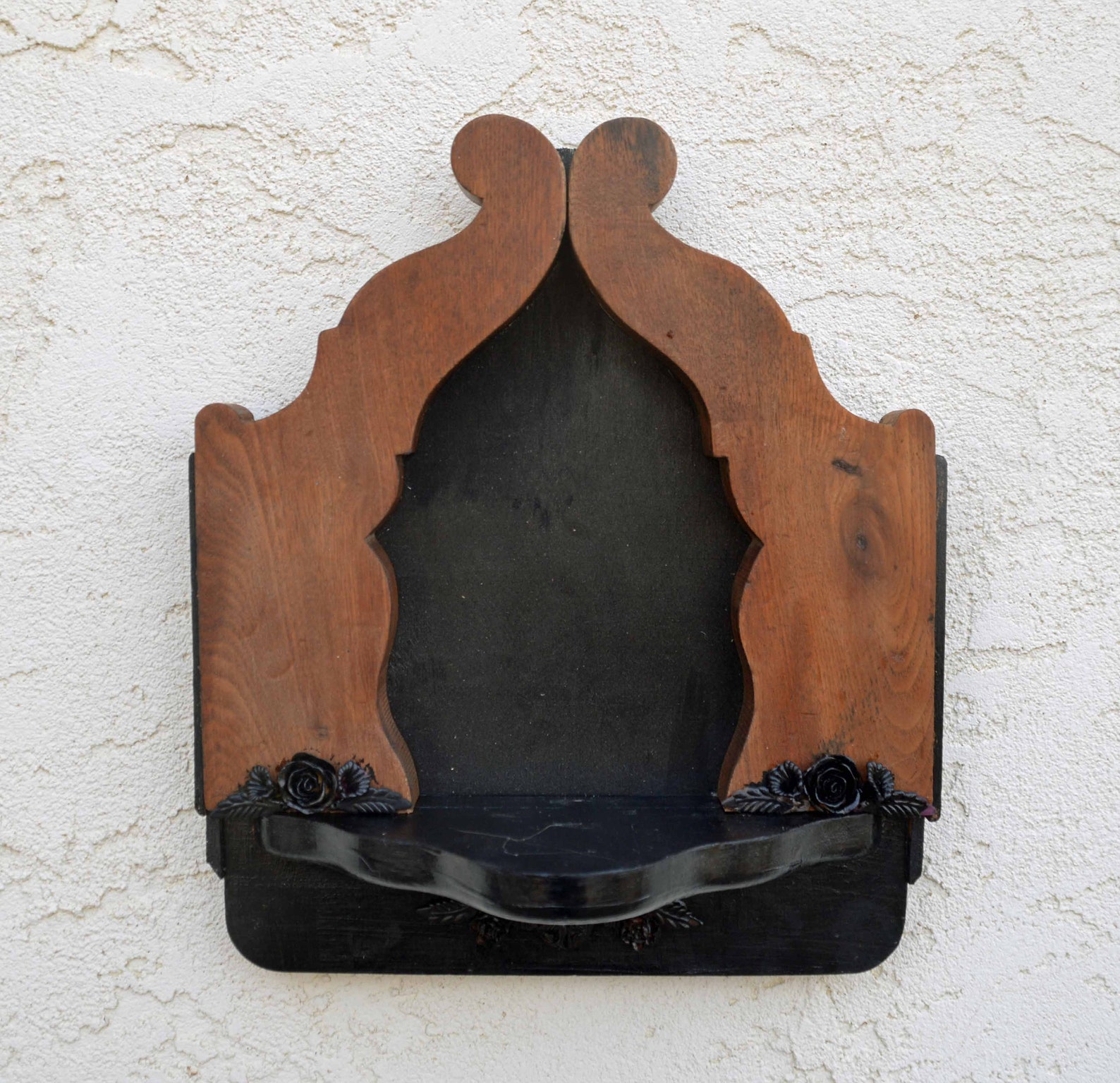 Shrine/home Decor/ Wall Hung Altar/ Nicho/ Vintage Wood Child of Prague ...