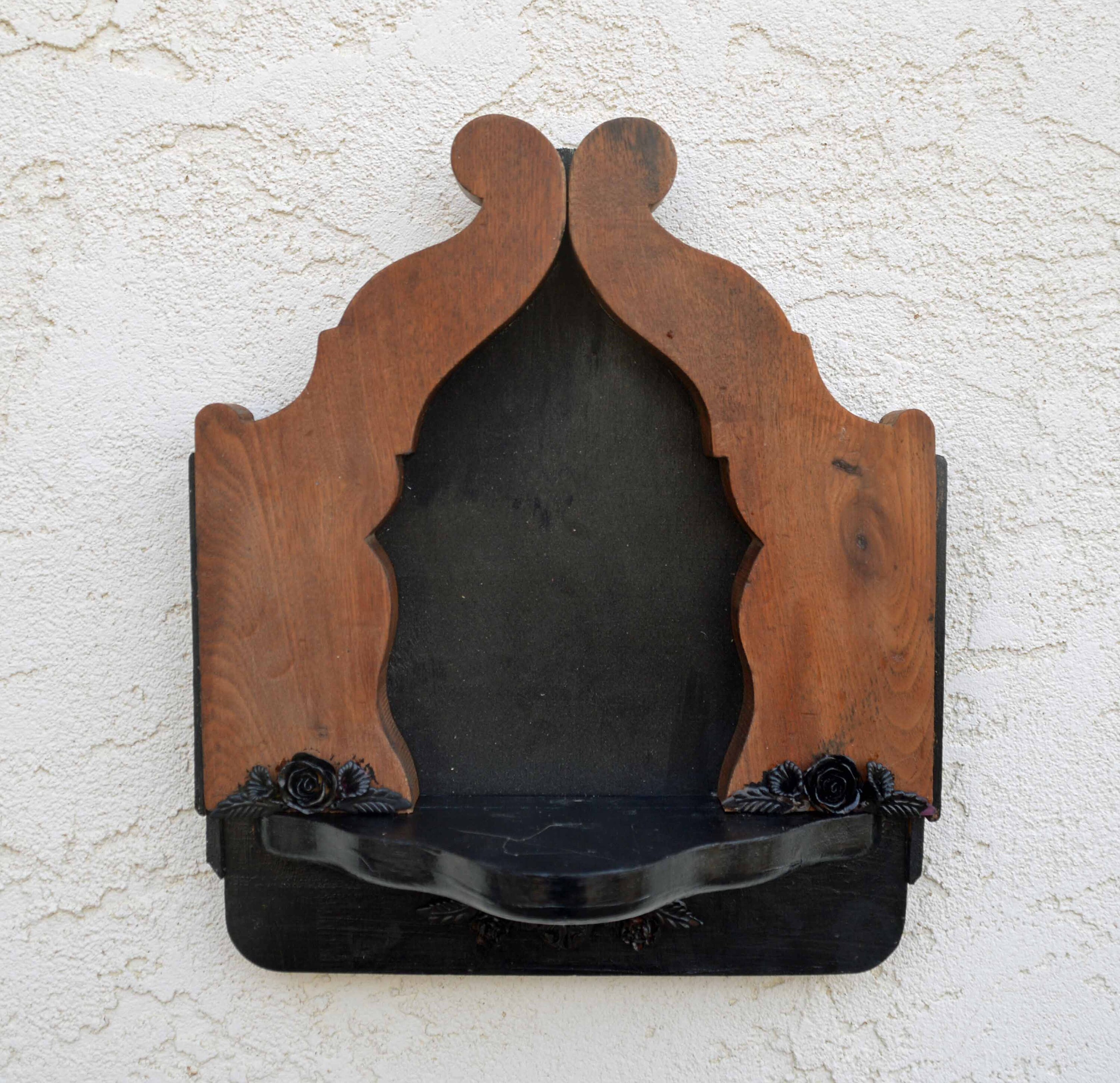 Shrine/home Decor/ Wall Hung Altar/ Nicho/ Vintage Wood Child of Prague ...