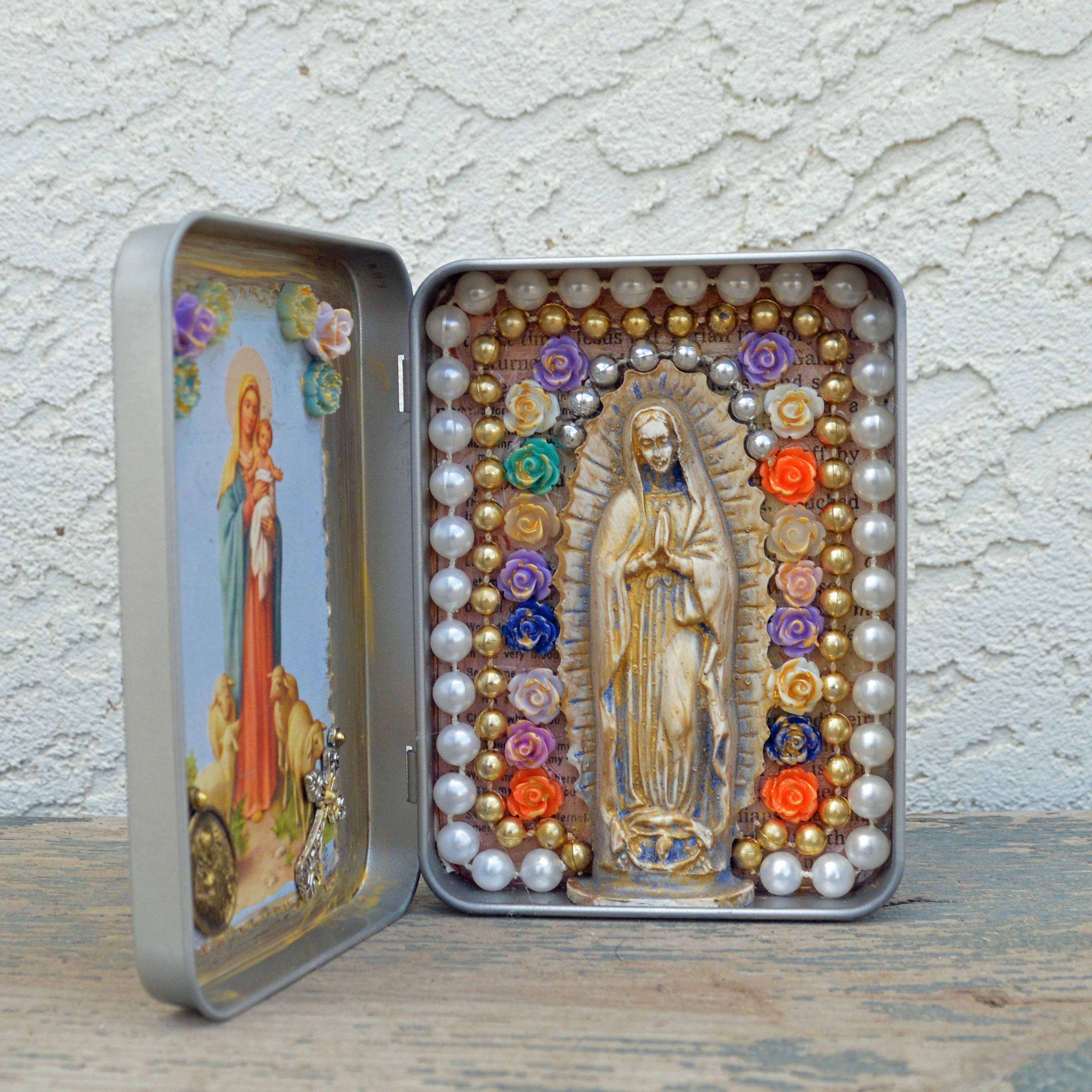 Our Lady of Guadalupe Shrine Prayer Box Dianalamorrisart - Etsy