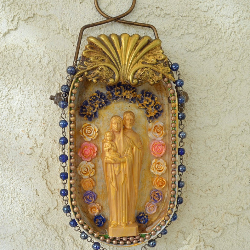 Holy Family Shrine Wall Hung Altar | Etsy