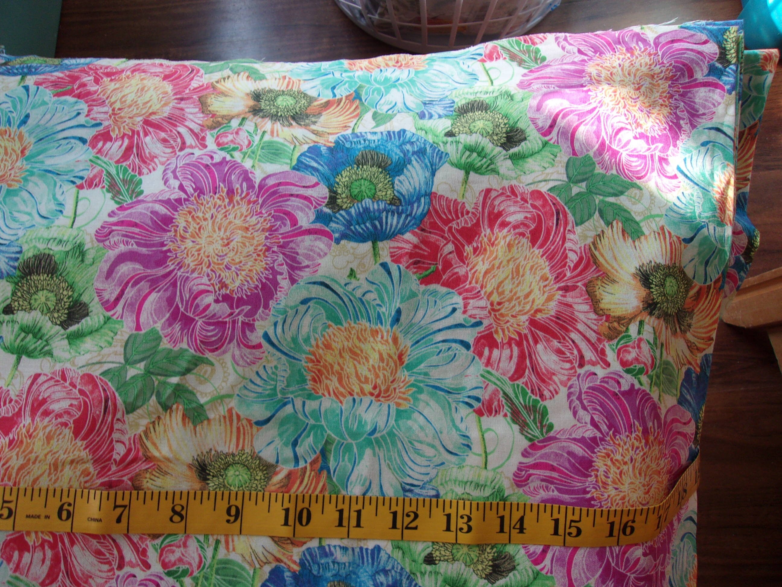 Rainbow Garden Large Floral Print Tim Coffey Springs Creative Oversize ...