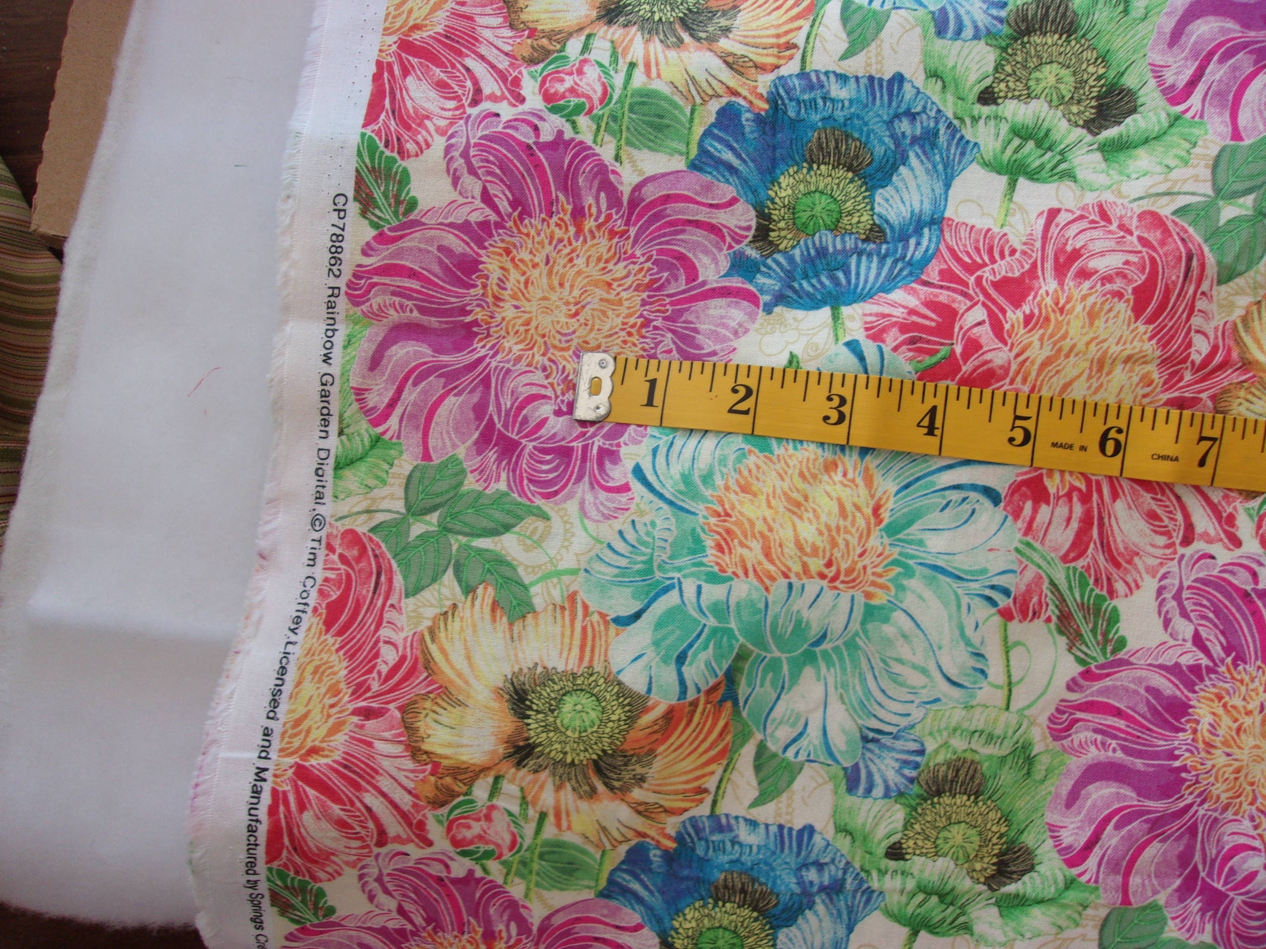 Rainbow Garden Large Floral Print Tim Coffey Springs Creative Oversize ...