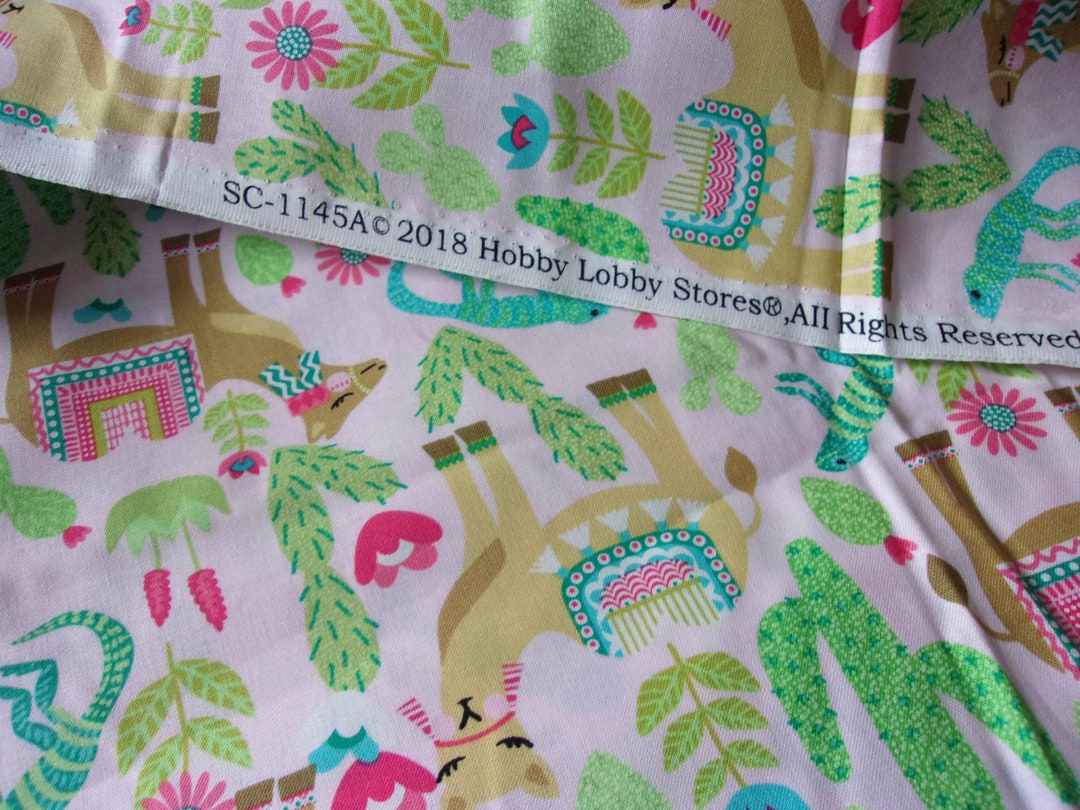 Desert Animal Print Fabric: Camels, Cactus, Lizards, Flowers - Etsy