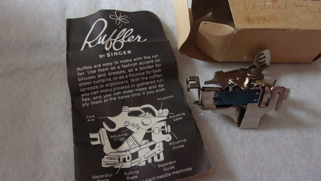 Singer Vertical Ruffler Part No. 86742 in Original Box With ...