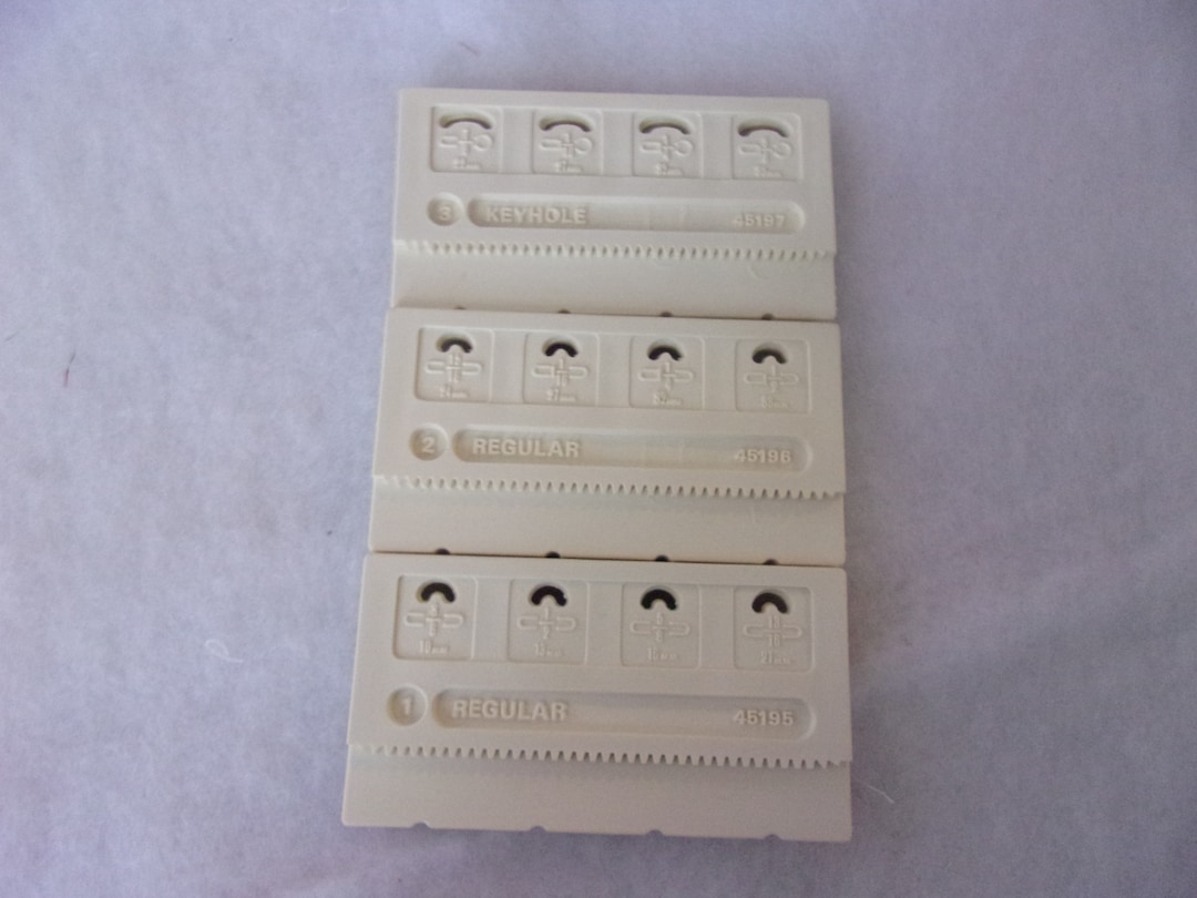 Kenmore Regular and Keyhole Buttonhole Templates Buy One or - Etsy
