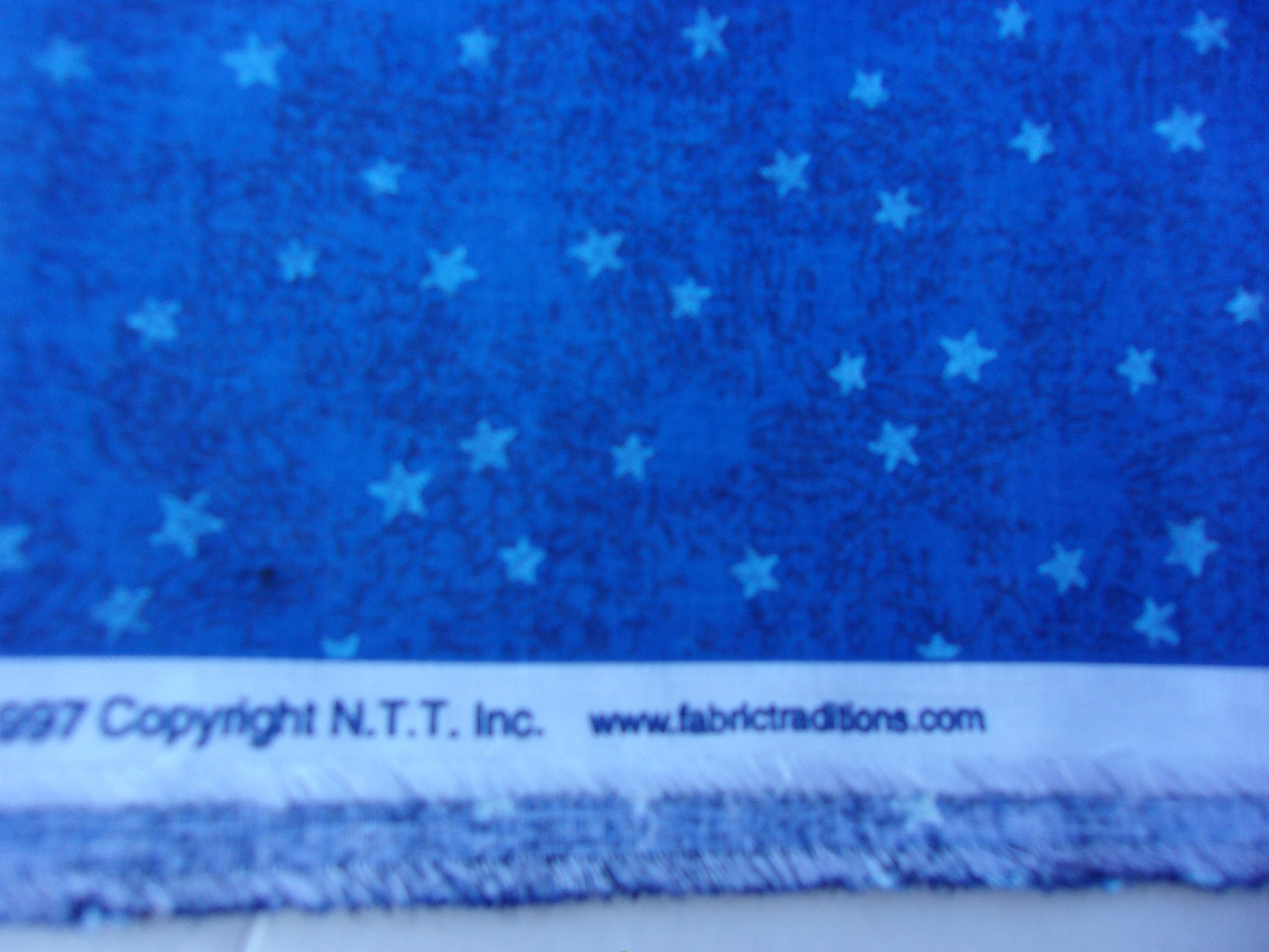 Blue on Blue Star Design Fabric Traditions Quilting or Sewing - Etsy