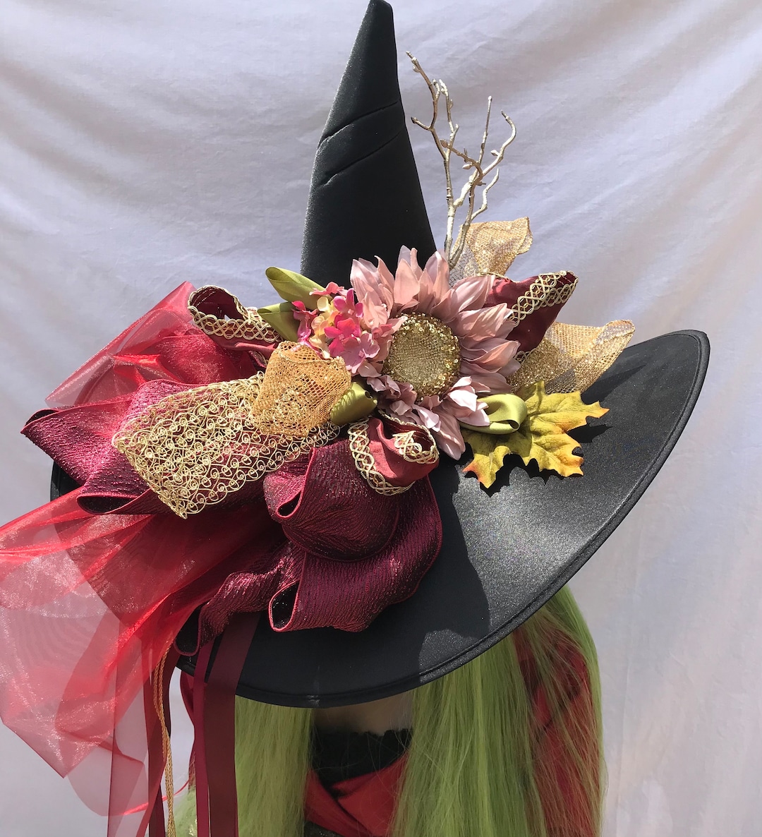 Pink Flower Witch Mace Halloweens Bruja - Etsy