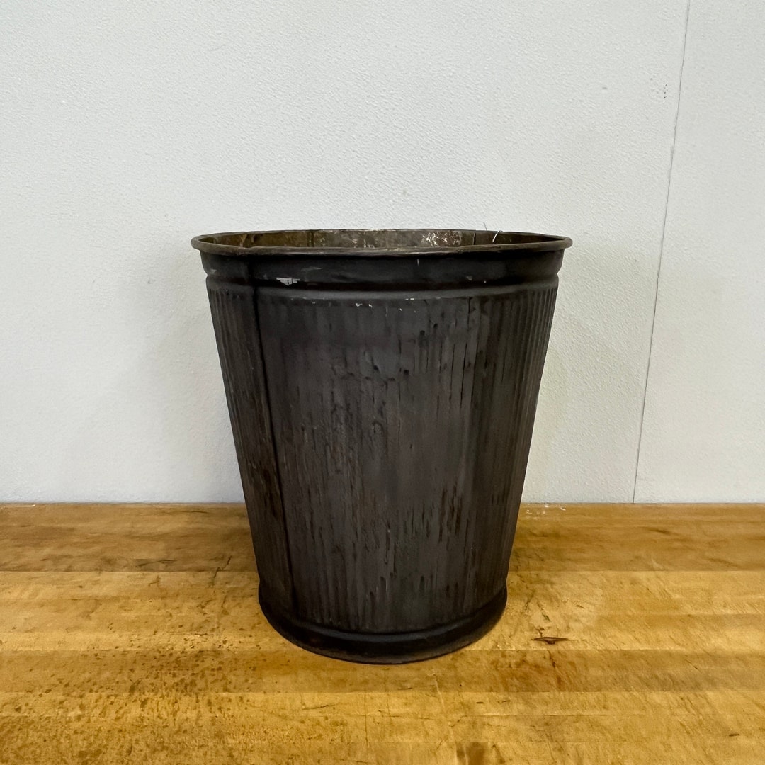 Vintage Industrial Lawson Waste Paper Can Lovely Clean Patina - Etsy