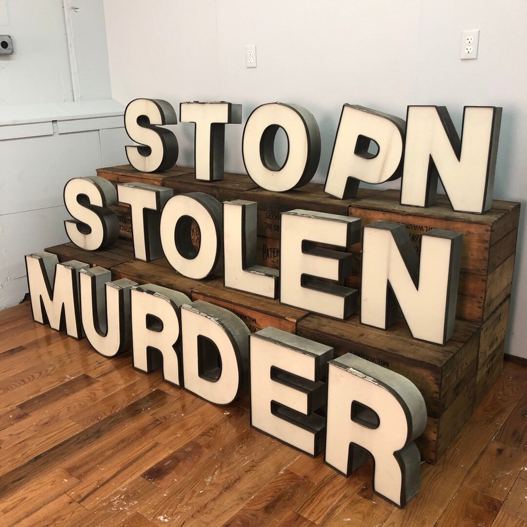 Vintage Store Marquee Letters 15" High - Various Letters Available - Etsy