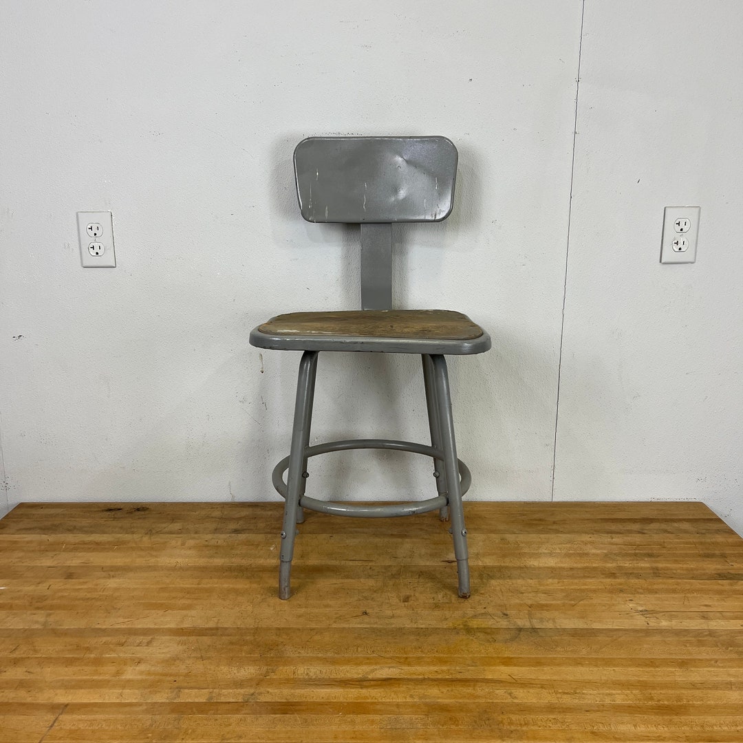 Light Grey Vintage Industrial 18-26” Height Adjustable Royal Industries ...