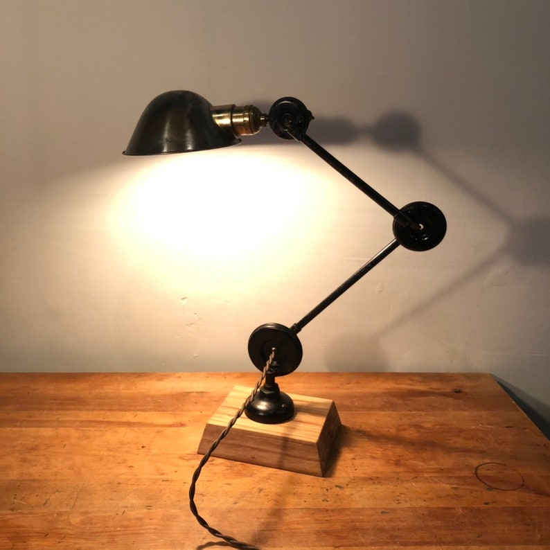 Vintage Industrial Edon Desk Lamp | Etsy