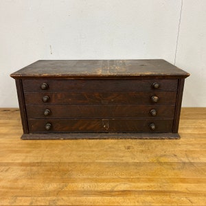 Gorgeous Antique Oak 4 Drawer Watchmakers Cabinet. - Etsy