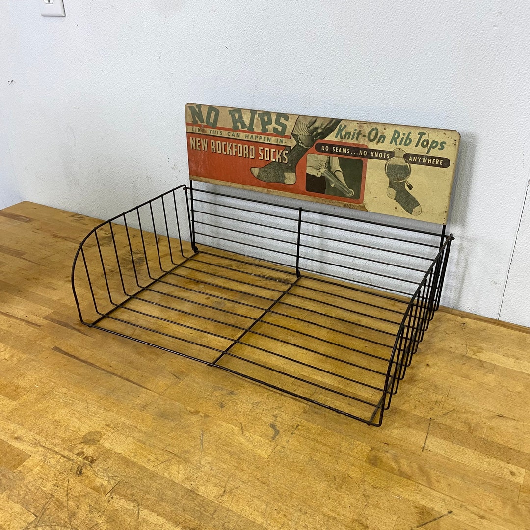 Antique Rockford Socks Store Display - Great Vintage Advertising ...