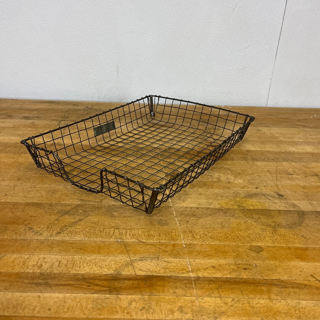 Vintage Industrial Wire Drawer Office Organizer in and Out Tray - Etsy