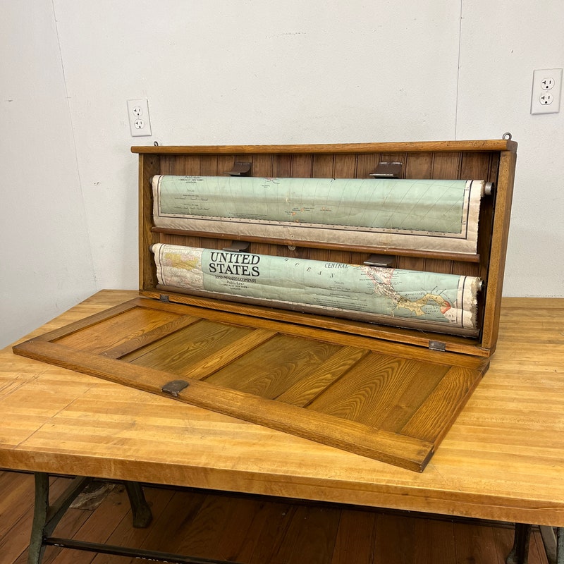 Map Cabinet - Etsy