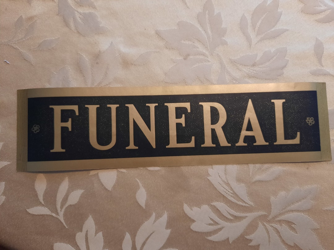 Vintage Funeral Paper Card Placard 1930s Vintage Funeral Procession - Etsy