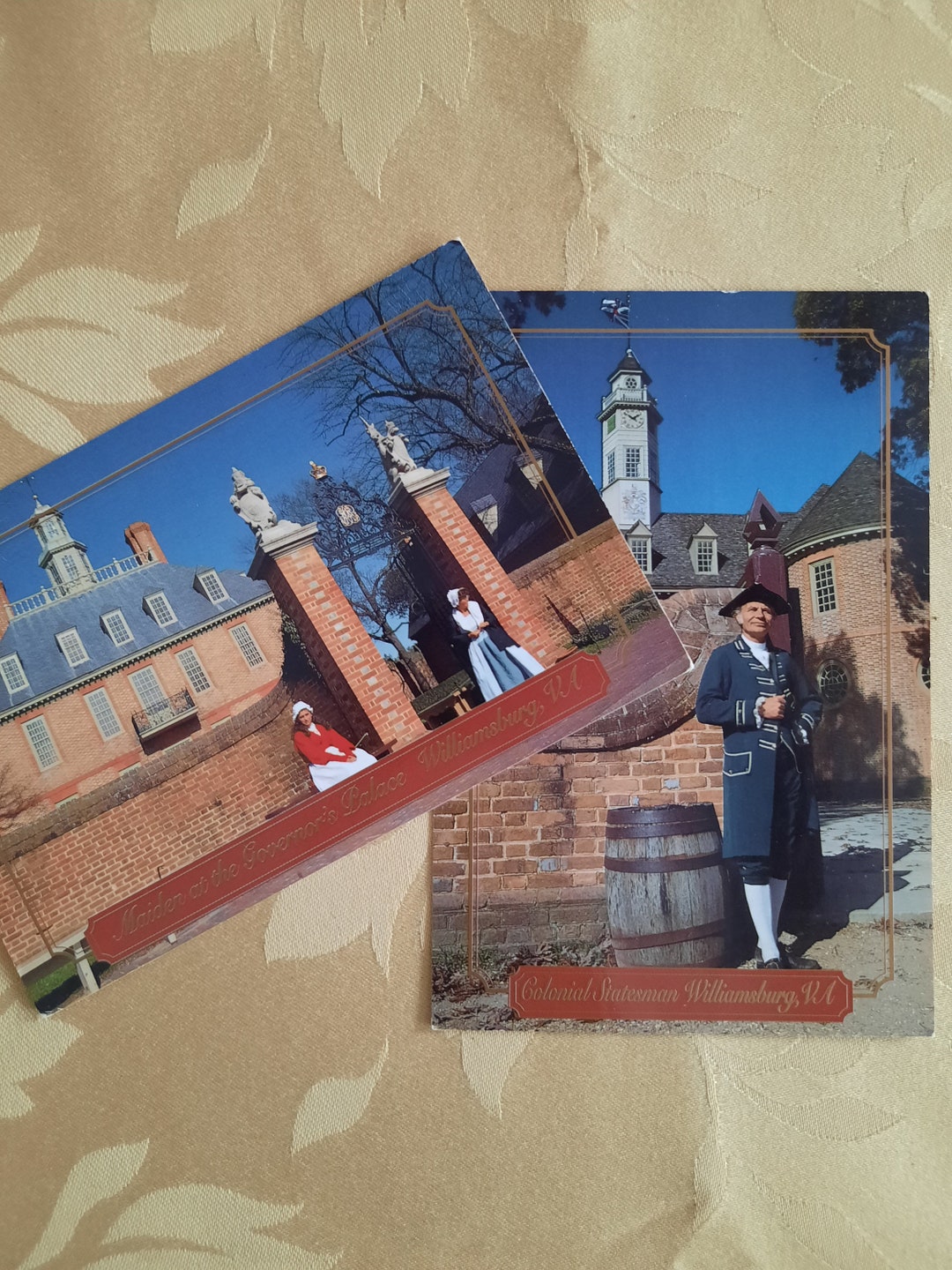 Historic Williamsburg Virginia Set of TWO Vintage Postcards - Etsy